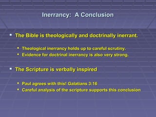 Biblical Inspiration, Manuscripts and Versions | PPT