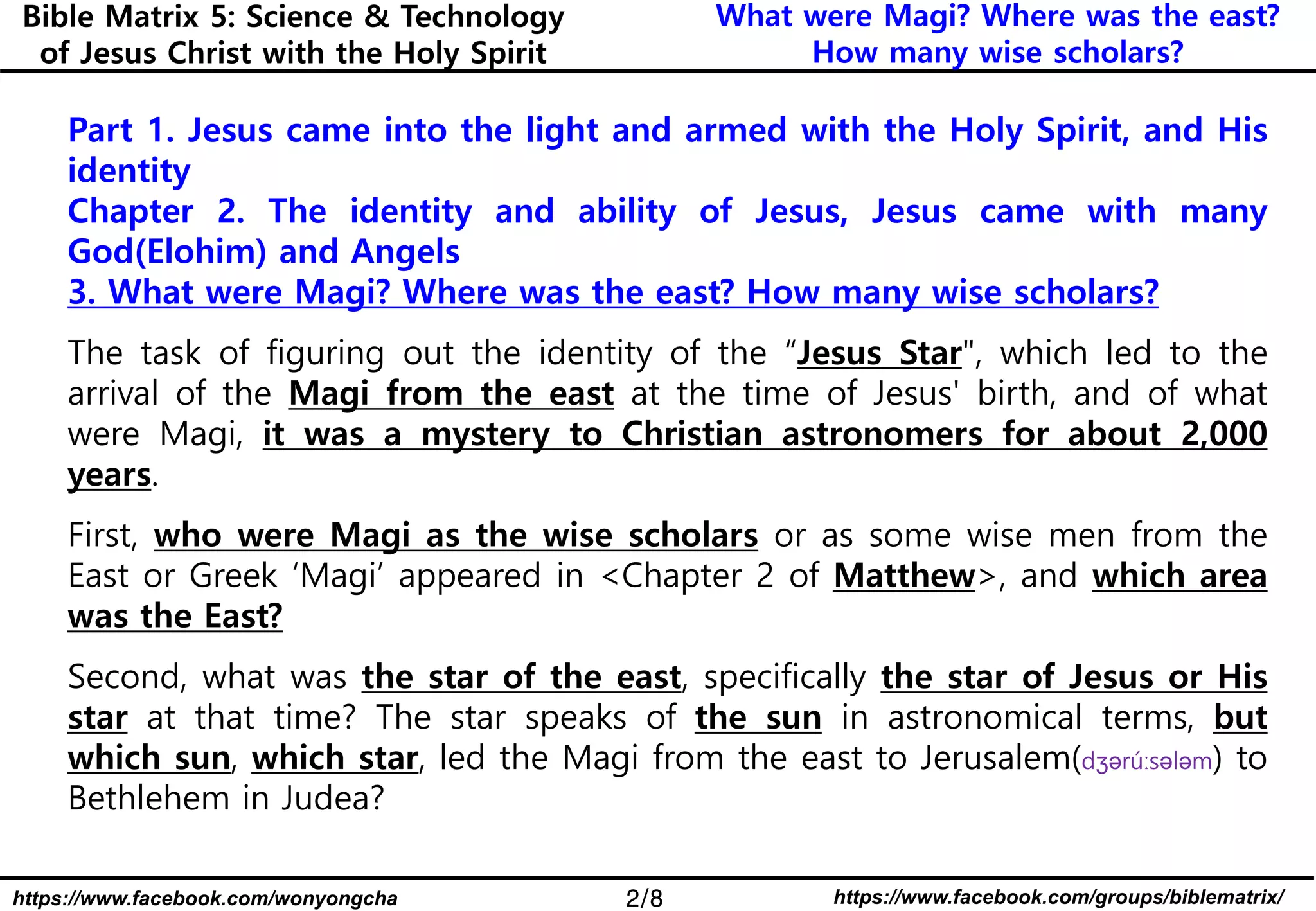 Bible Matrix 5_11_What were Magi? Where was the east? How many wise ...