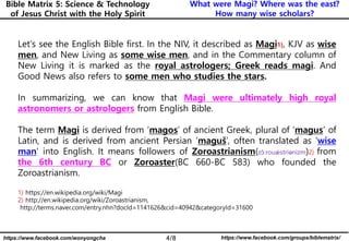 Bible Matrix 5_11_What were Magi? Where was the east? How many wise ...