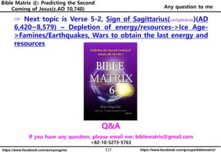 Bible Matrix 6_54_Sign of Capricorn(AD 4,260~6,419), New kingdom with ...