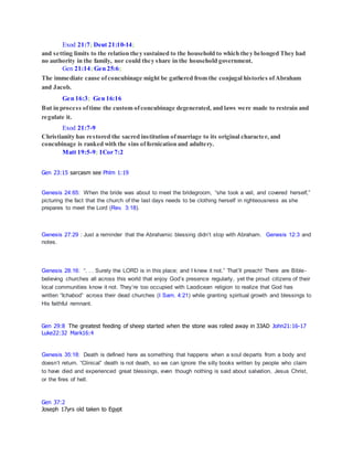 Bible notes from Genesis | DOCX