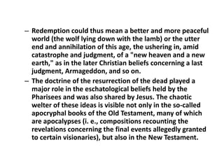 Bible on Eschatology | PPTX