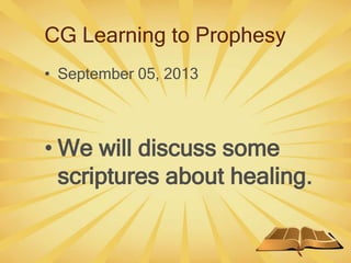 Bible prophecies about healing | PPTX