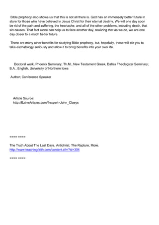 Prophecy | PDF | Christianity | Religion & Spirituality