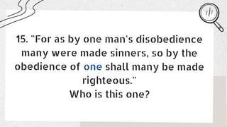 BIBLE QUIZ: Song of Solomon and Romans | PPT