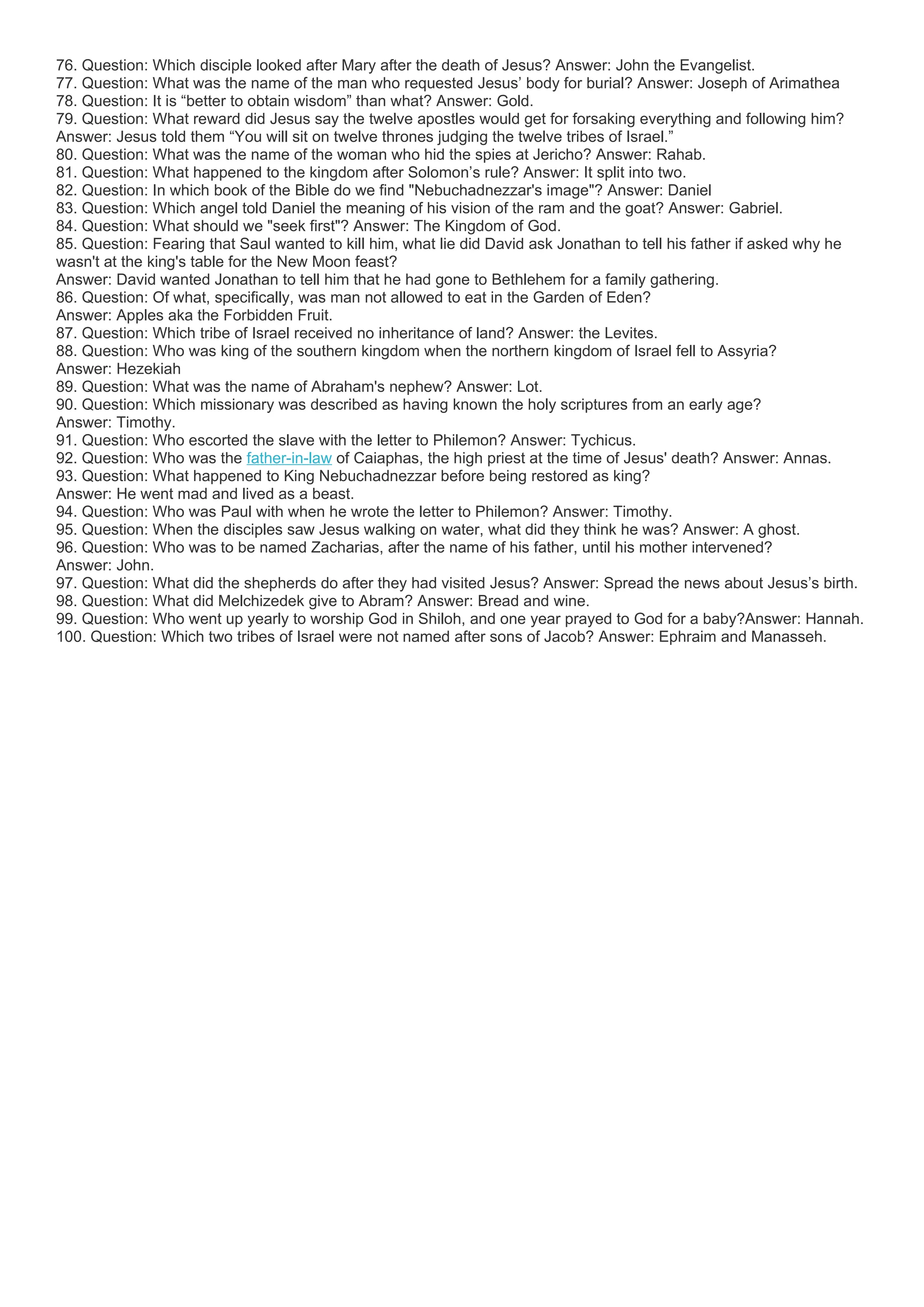 bible quiz questions for bible month.docx