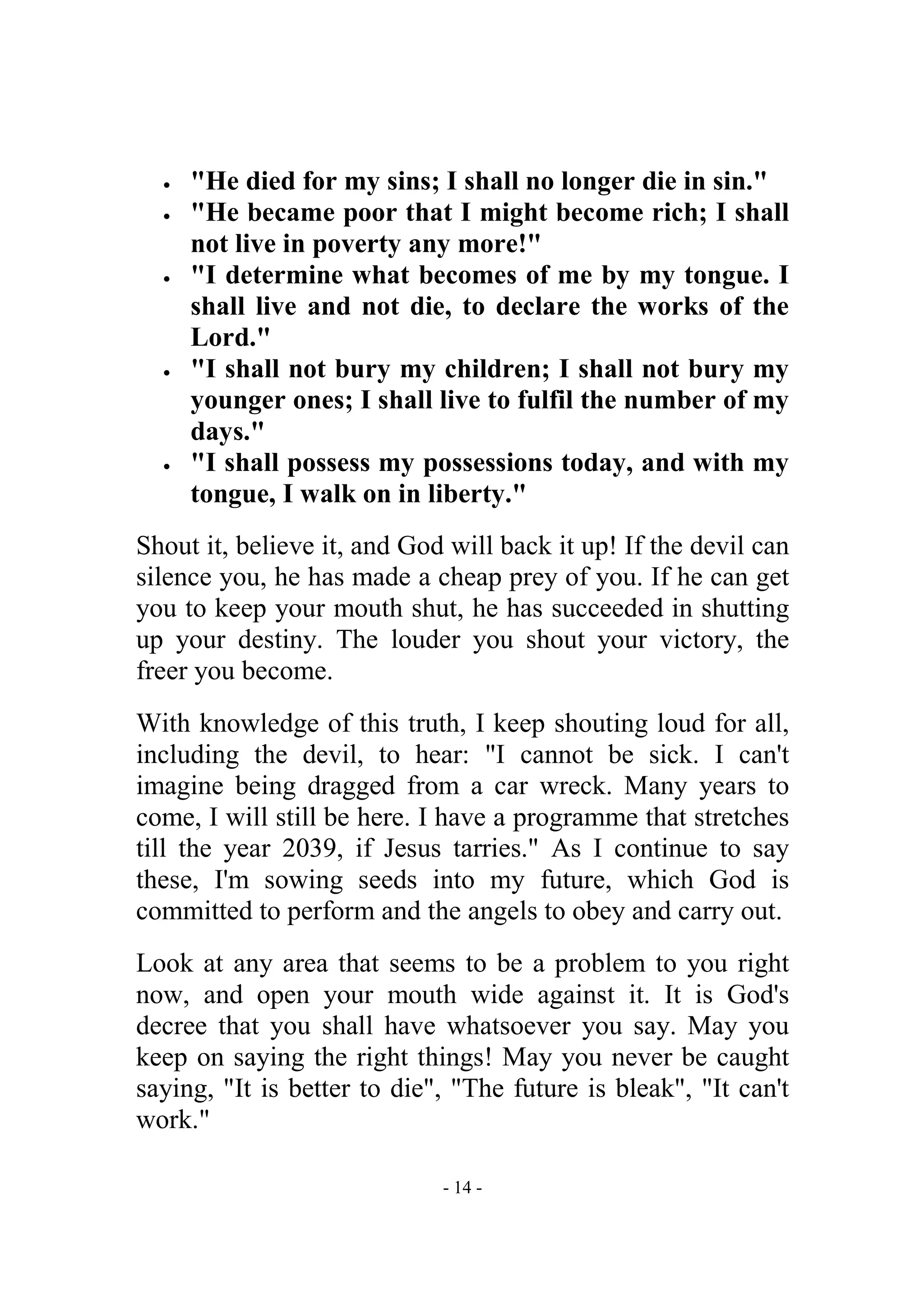 Bible sense for deliverance | PDF