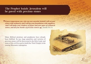 Bibles sources of precious stones treasures in the holy land | PPT