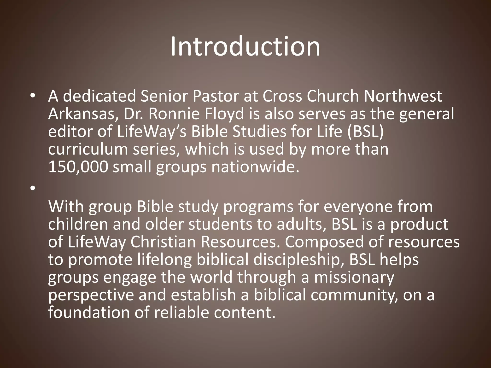 Bible Studies for Life - Connecting at Every Age | PPTX