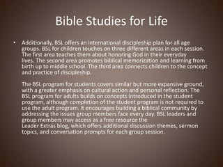 Bible Studies for Life - Connecting at Every Age | PPT