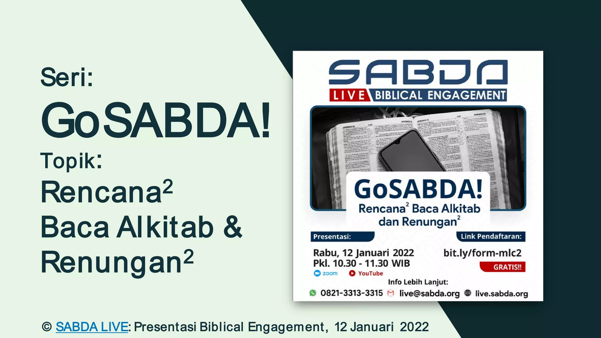 Rencana2 Baca Alkitab dan Renungan2 | PPT