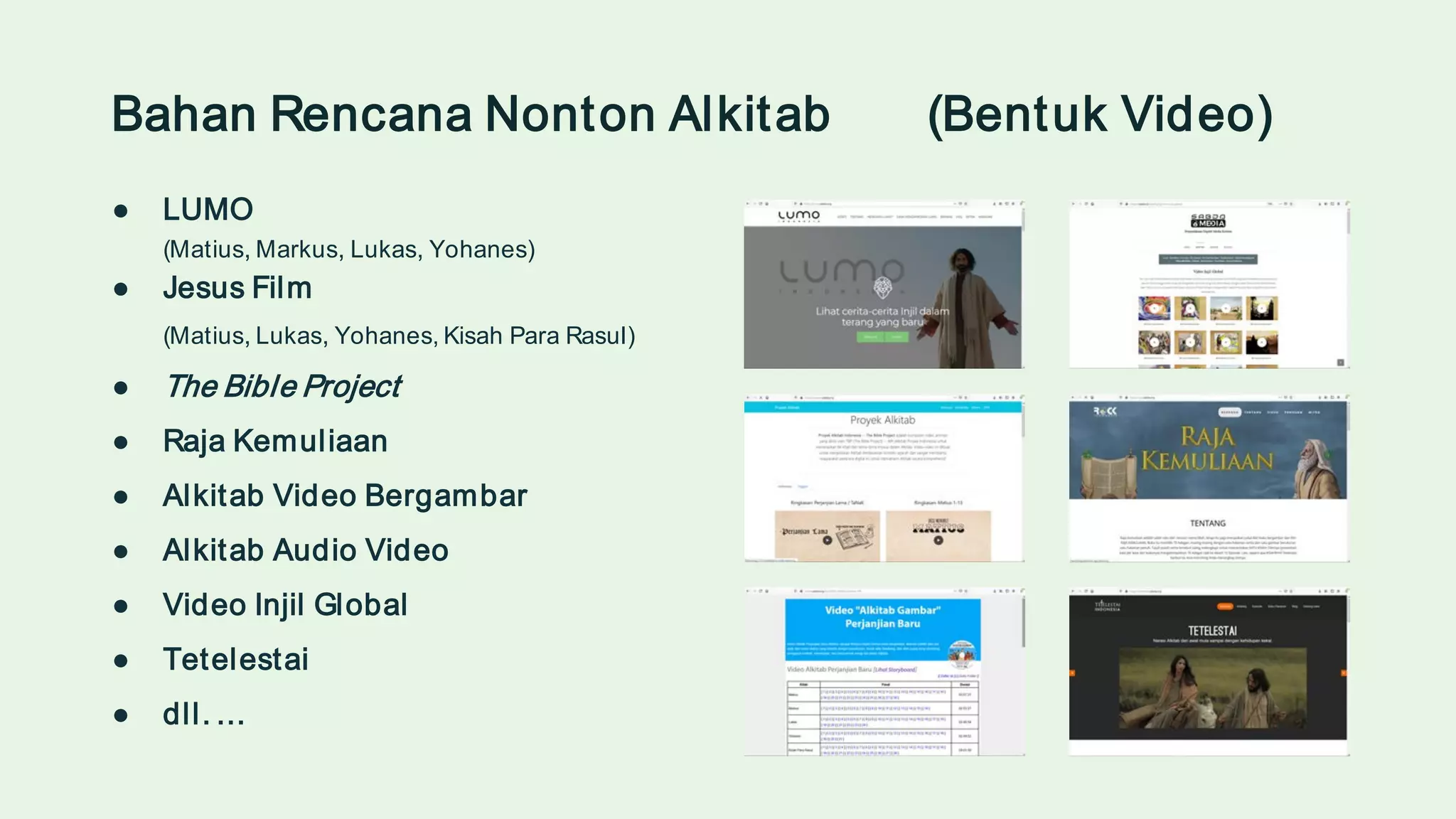 Rencana2 Baca Alkitab dan Renungan2 | PPT