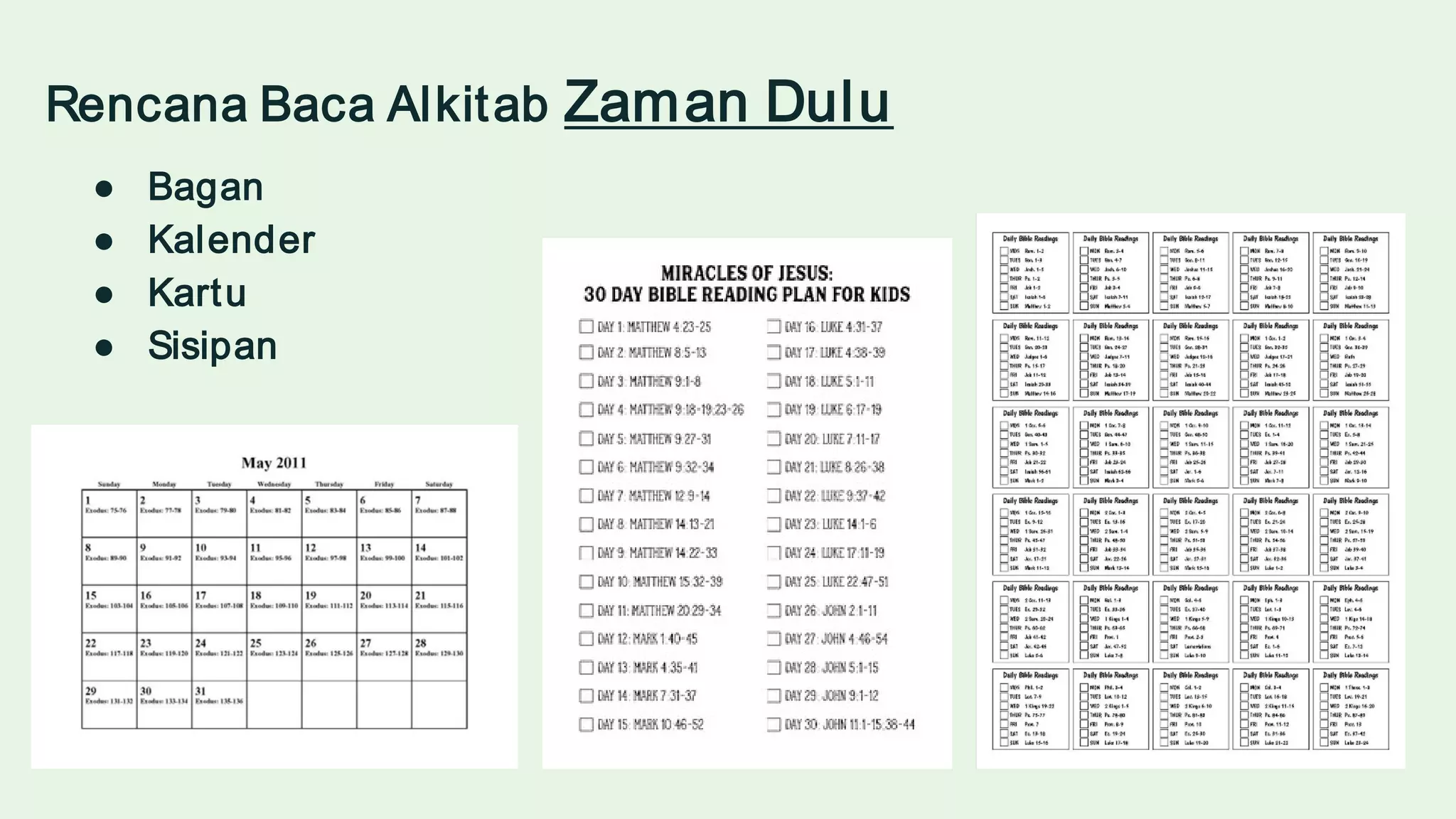Rencana2 Baca Alkitab dan Renungan2 | PPT