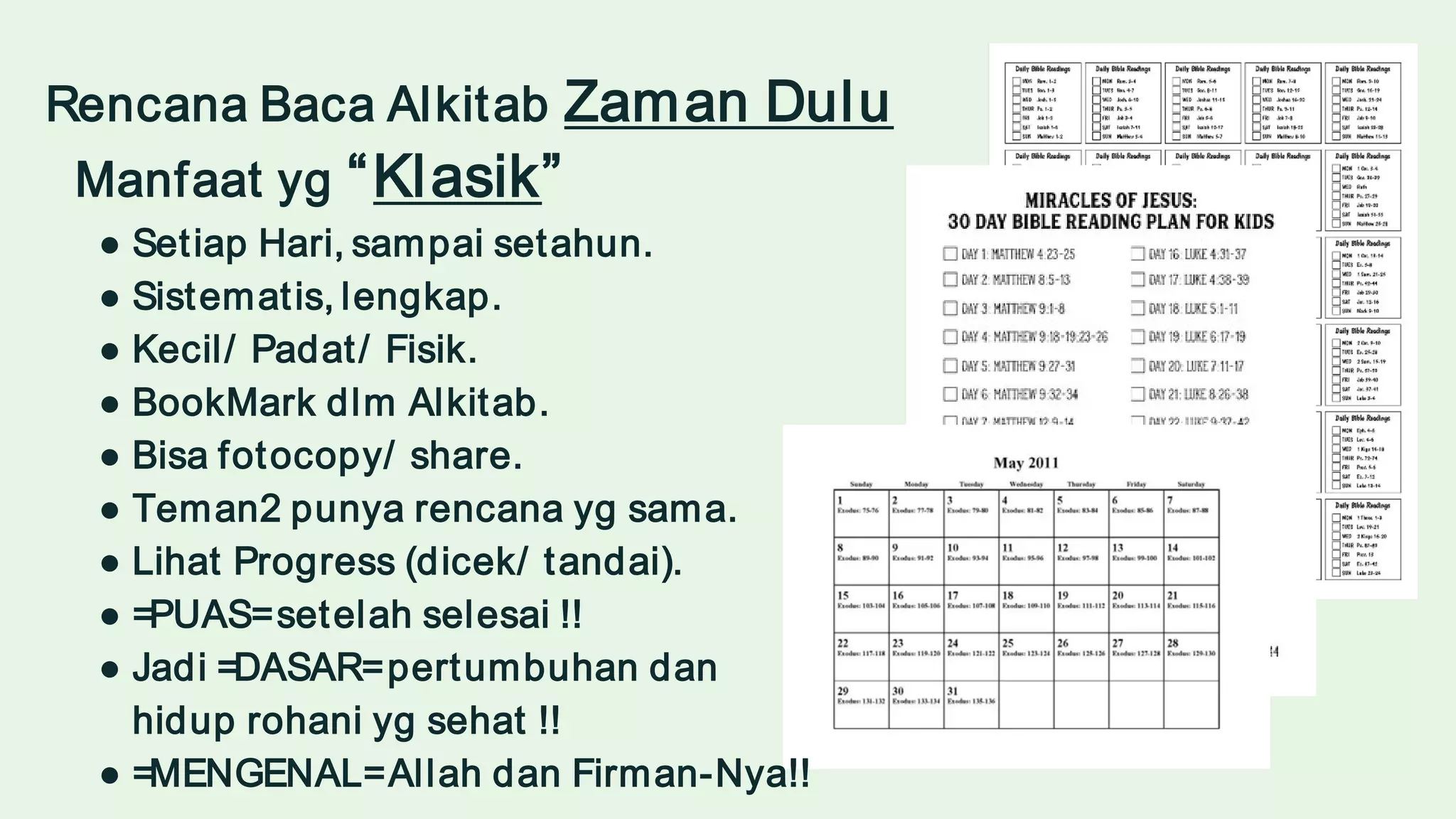 Rencana2 Baca Alkitab dan Renungan2 | PPT