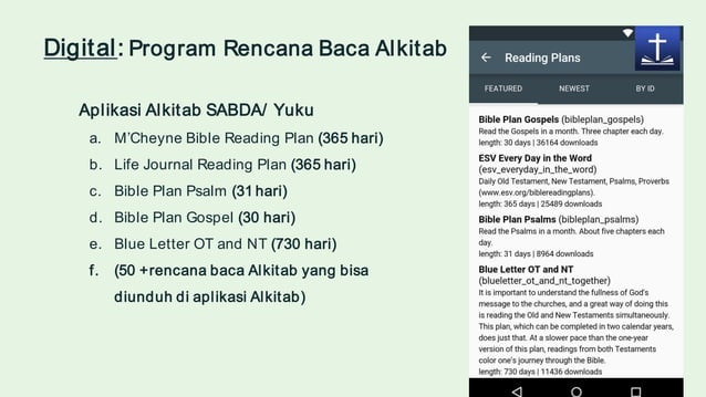 Rencana2 Baca Alkitab dan Renungan2 | PPT