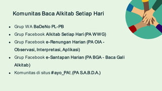 Rencana2 Baca Alkitab dan Renungan2 | PPT