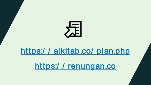 Rencana2 Baca Alkitab dan Renungan2 | PPT