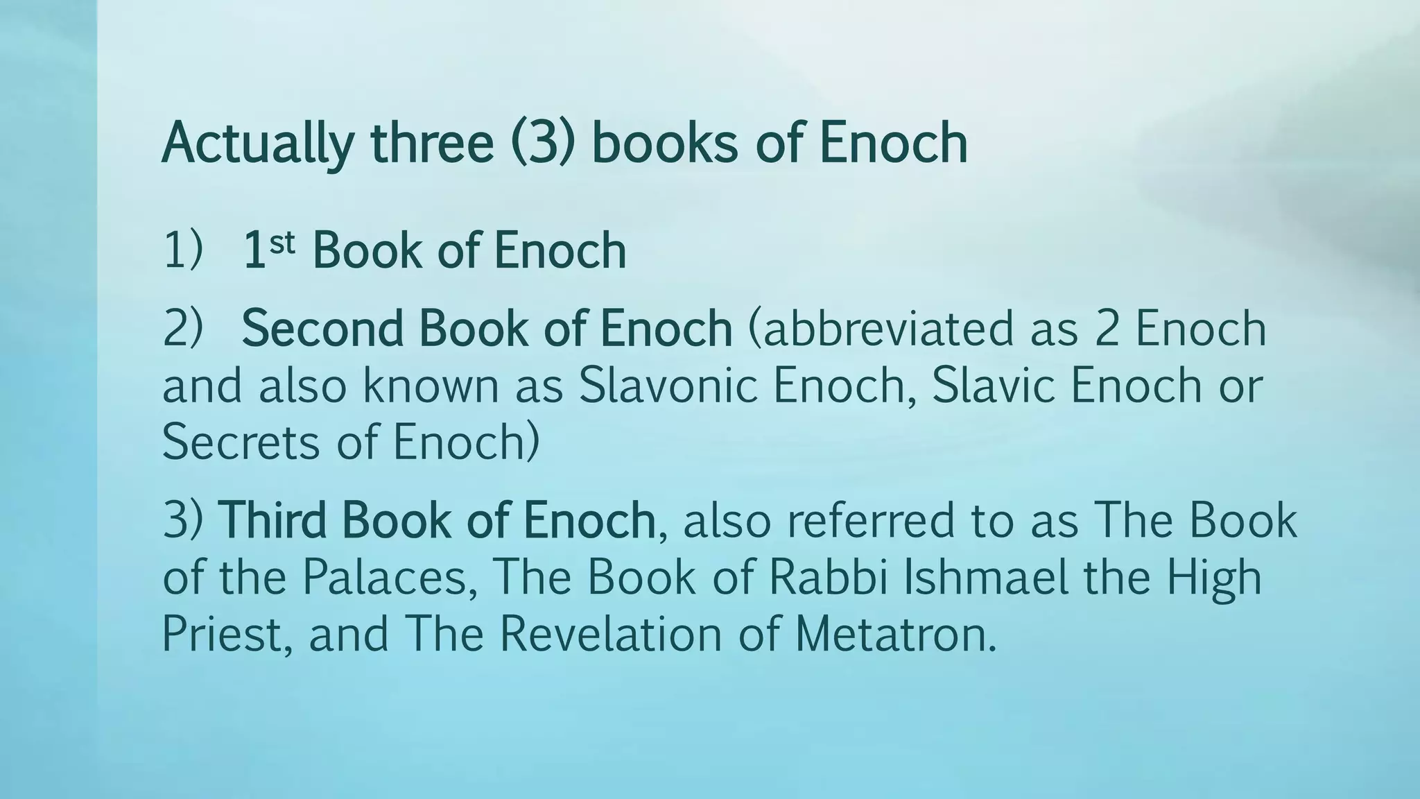 Bible study - First Book of Enoch | PPTX