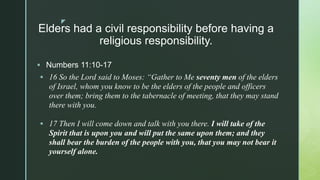 Bible study - Part 2: Background of Elders | PPTX