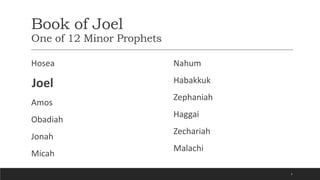 The Book of Joel | PPTX
