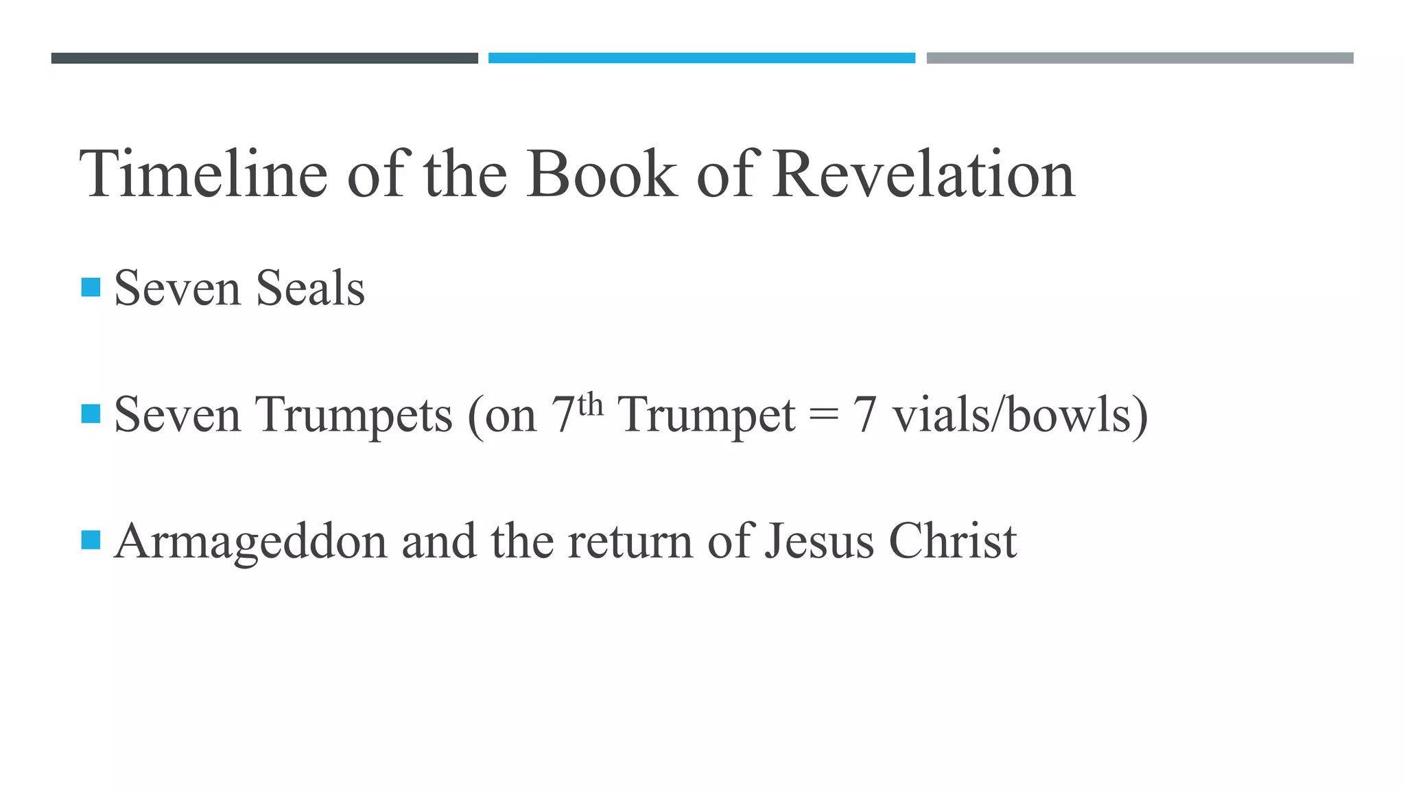 Book of Revelation - Timeline | PPTX
