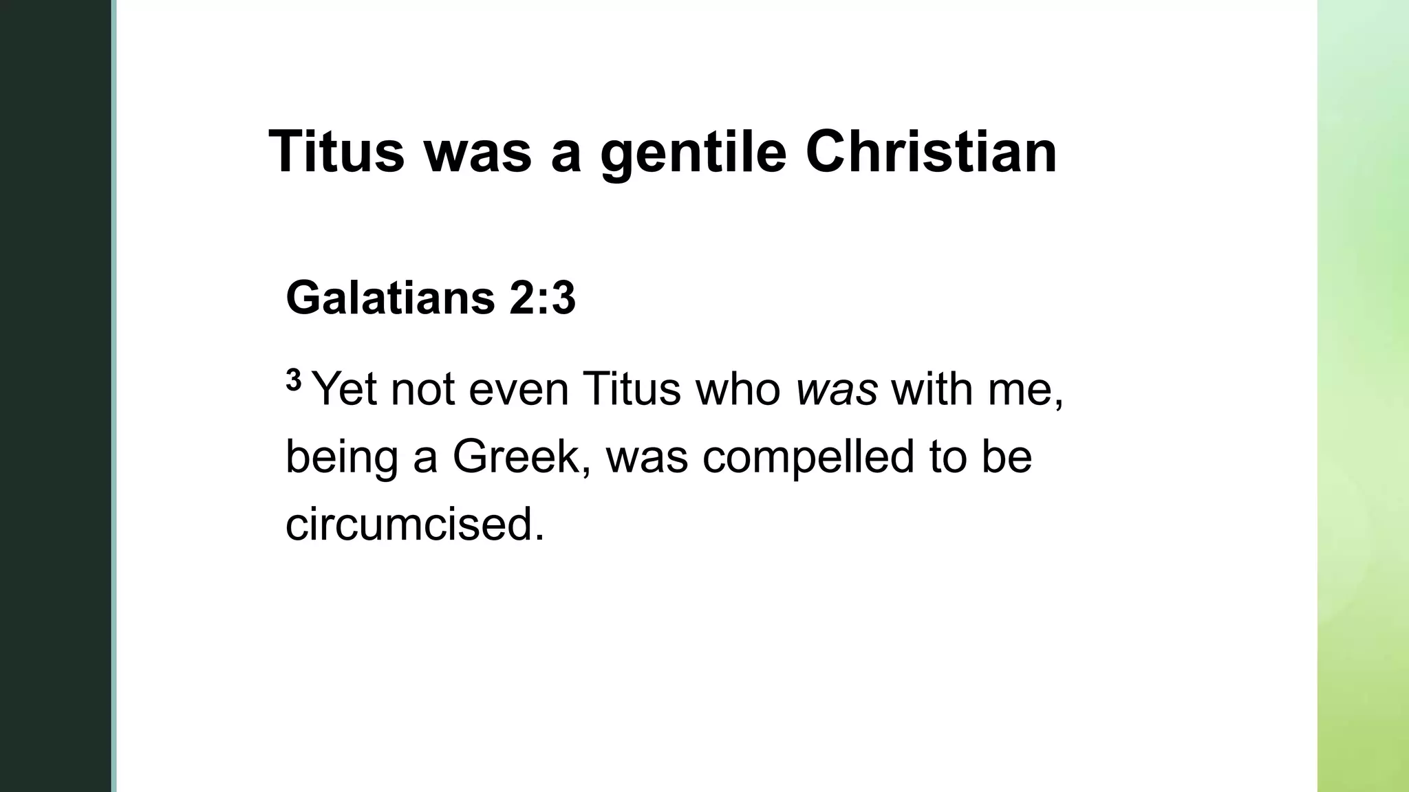 Bible Study - Introduction to the Book of Titus | PPTX