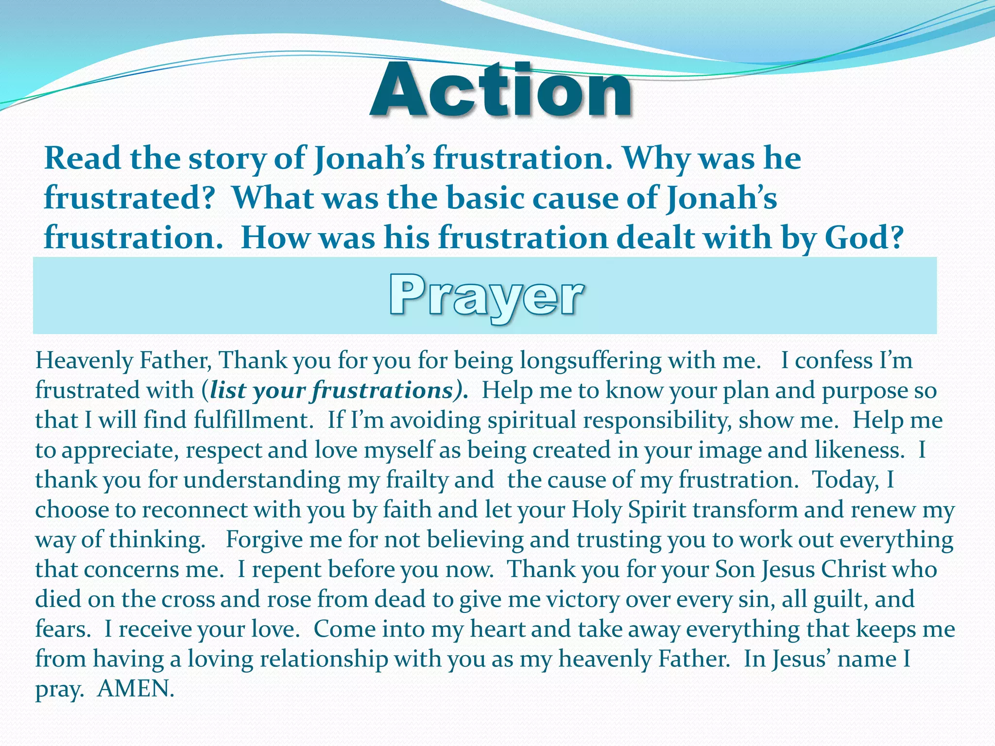 Bible Study Lesson 5 Frustration | PPTX