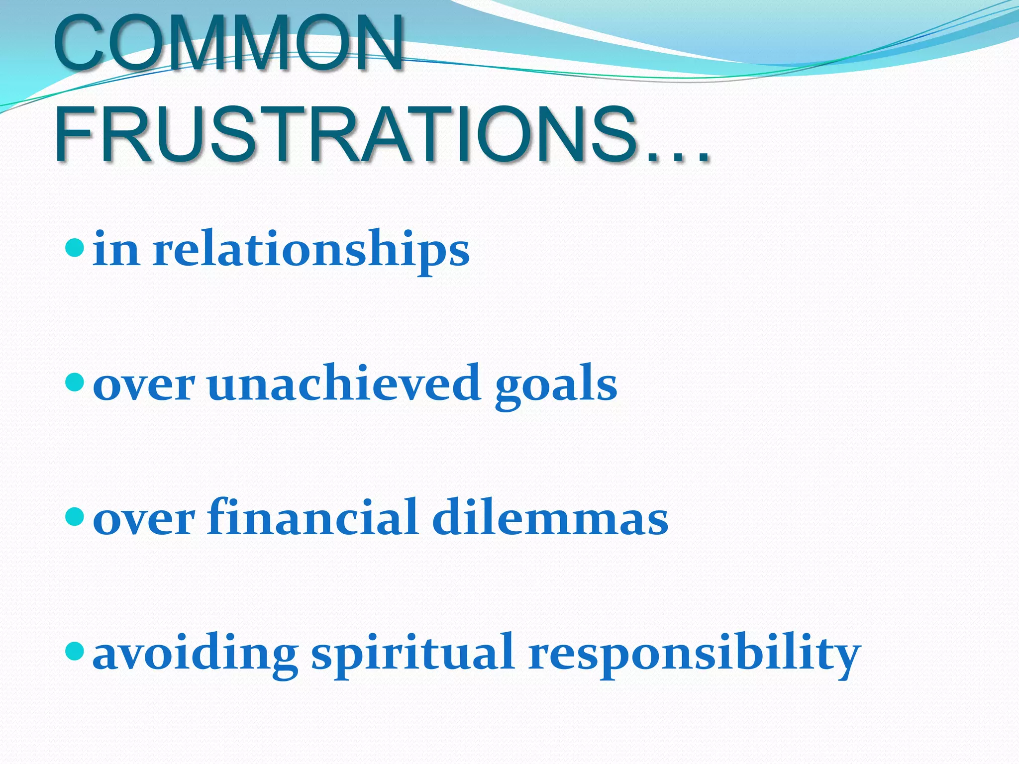 Bible Study Lesson 5 Frustration | PPTX