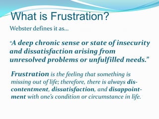 Bible Study Lesson 5 Frustration | PPTX
