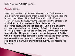 Bible Study Online Lesson1- Anxiety | PPTX