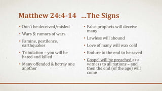 An Outline of Matthew, Chapter Twenty-Four | PPTX