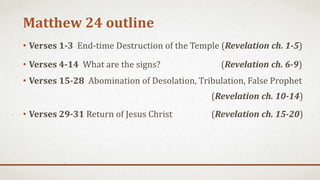 An Outline of Matthew, Chapter Twenty-Four | PPTX