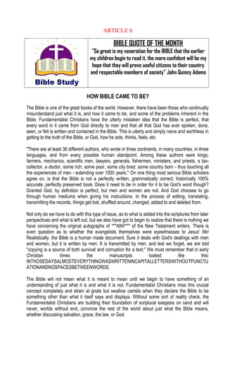 Bible study part 1 | DOC