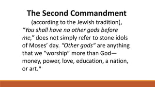 Bible study - The Second Commandment | PPTX