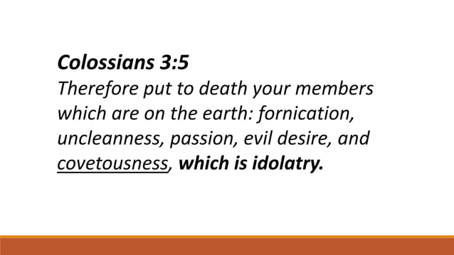 Bible study - The Second Commandment | PPTX