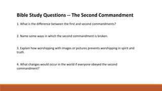 Bible study - The Second Commandment | PPTX