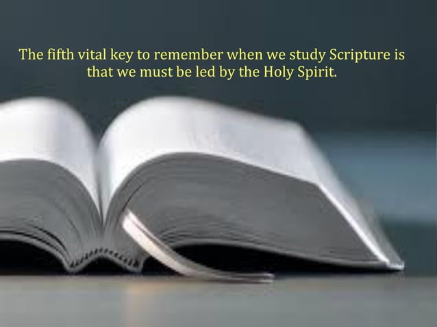 Bible Study Keys & Rules To Reveal The Scriptural Understanding | PDF