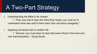 Bible Study Methods Part One | PPTX