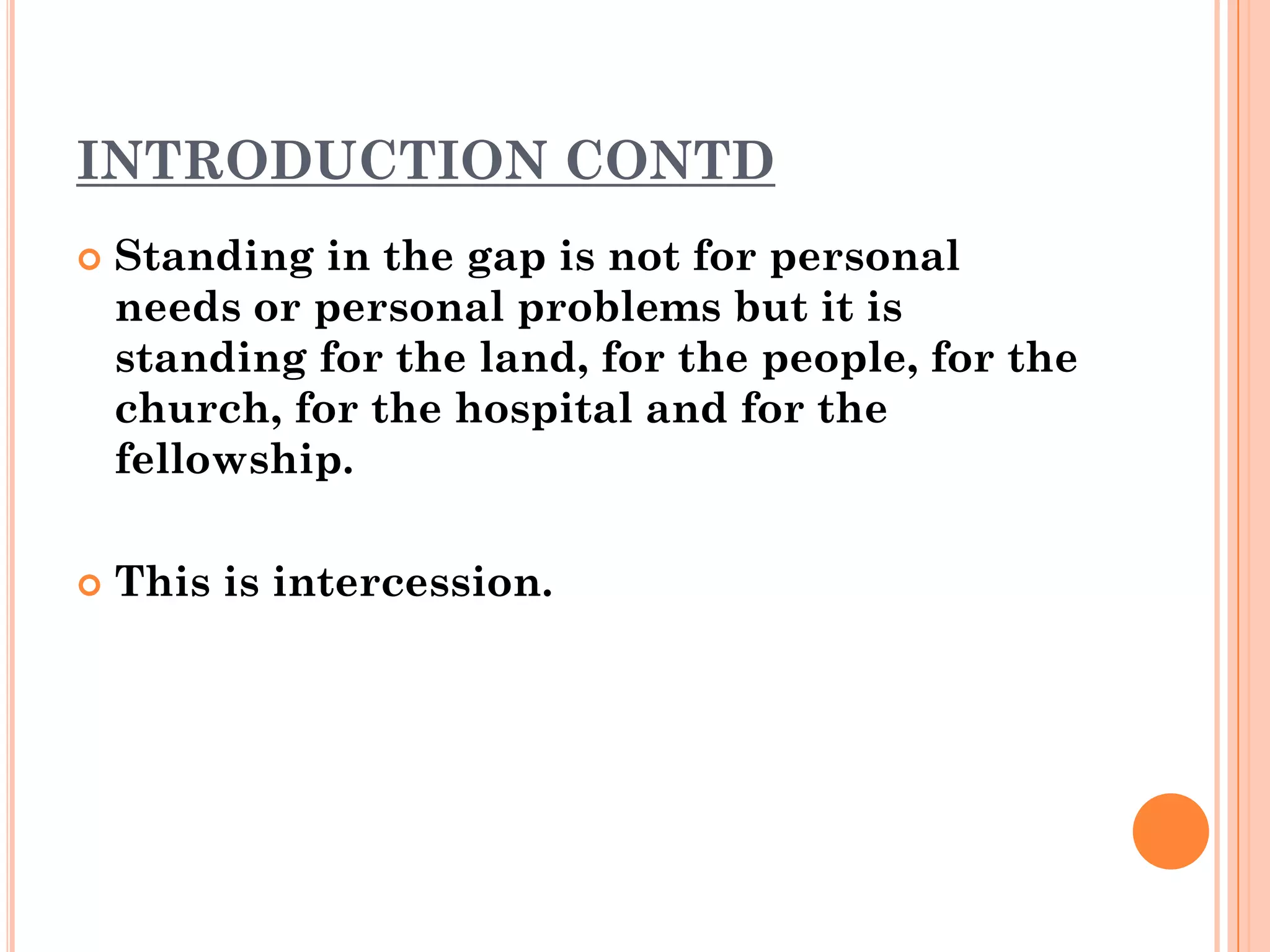 Bible study on intercession | PPTX