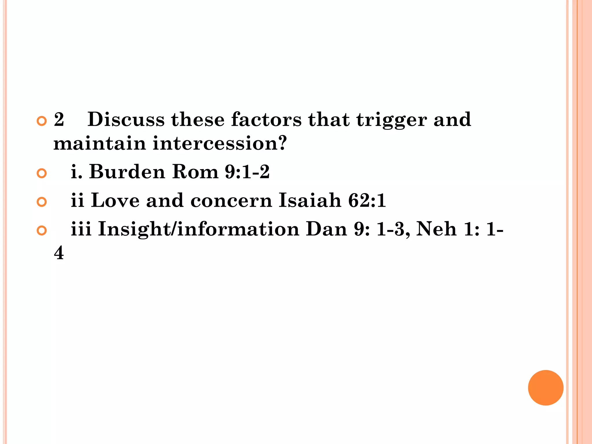 Bible study on intercession | PPTX