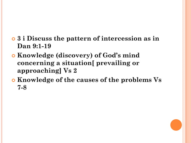 Bible study on intercession | PPTX