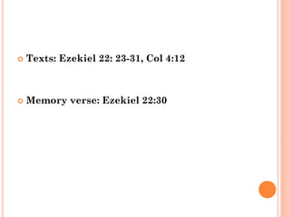 Bible study on intercession | PPTX