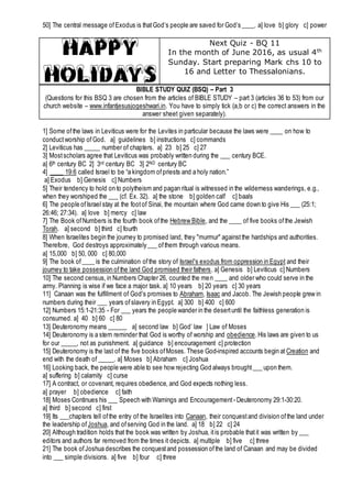 Bible study quiz set 1 | DOCX