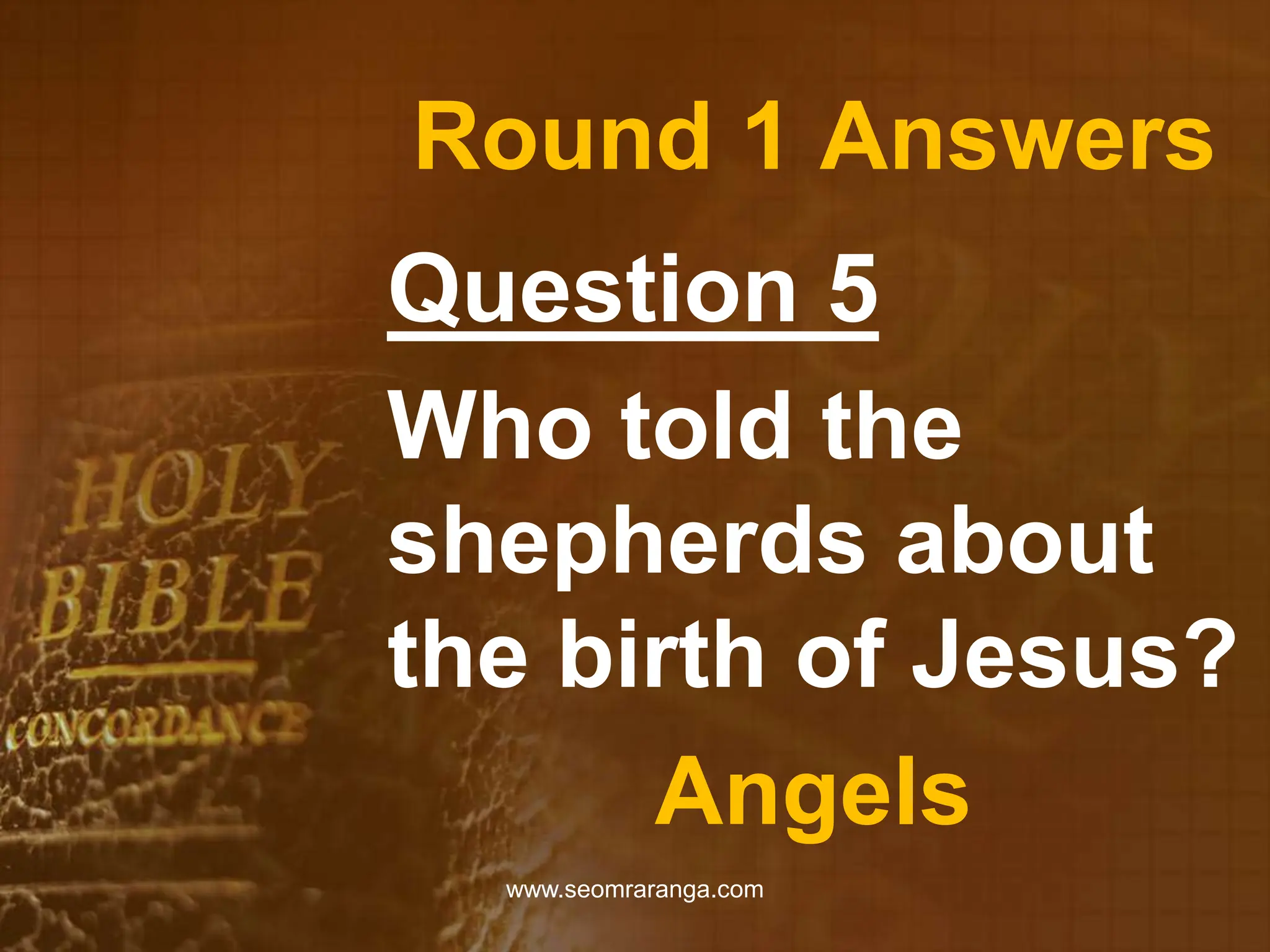 General Knowledge Bible Quiz. Good for Bible Study. | PPT