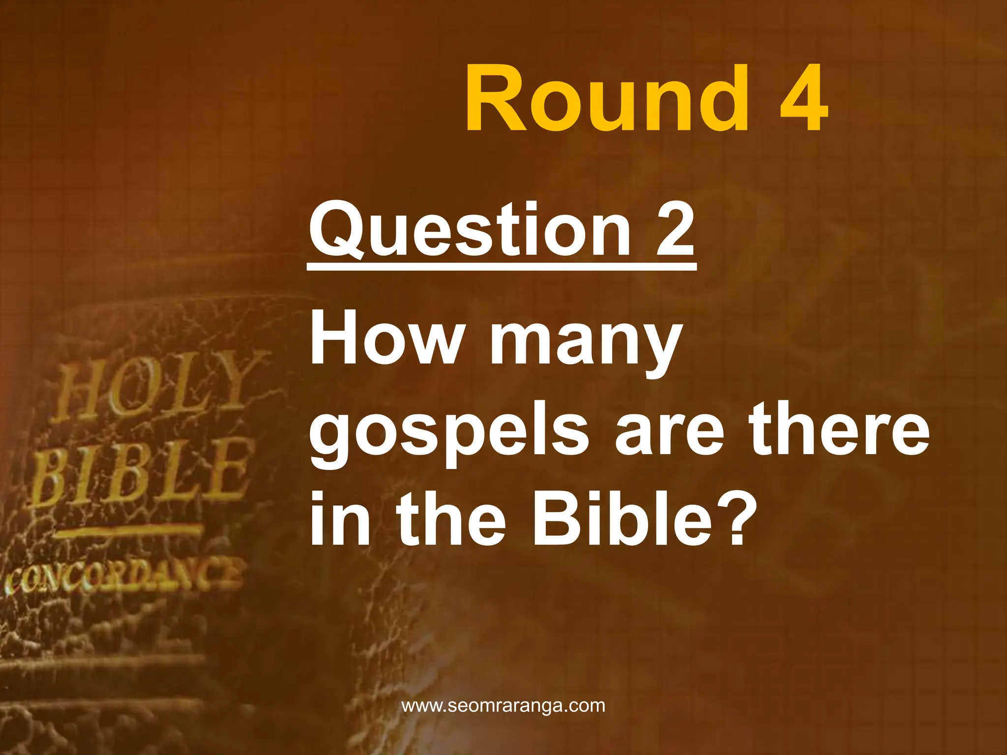 General Knowledge Bible Quiz. Good for Bible Study. | PPT