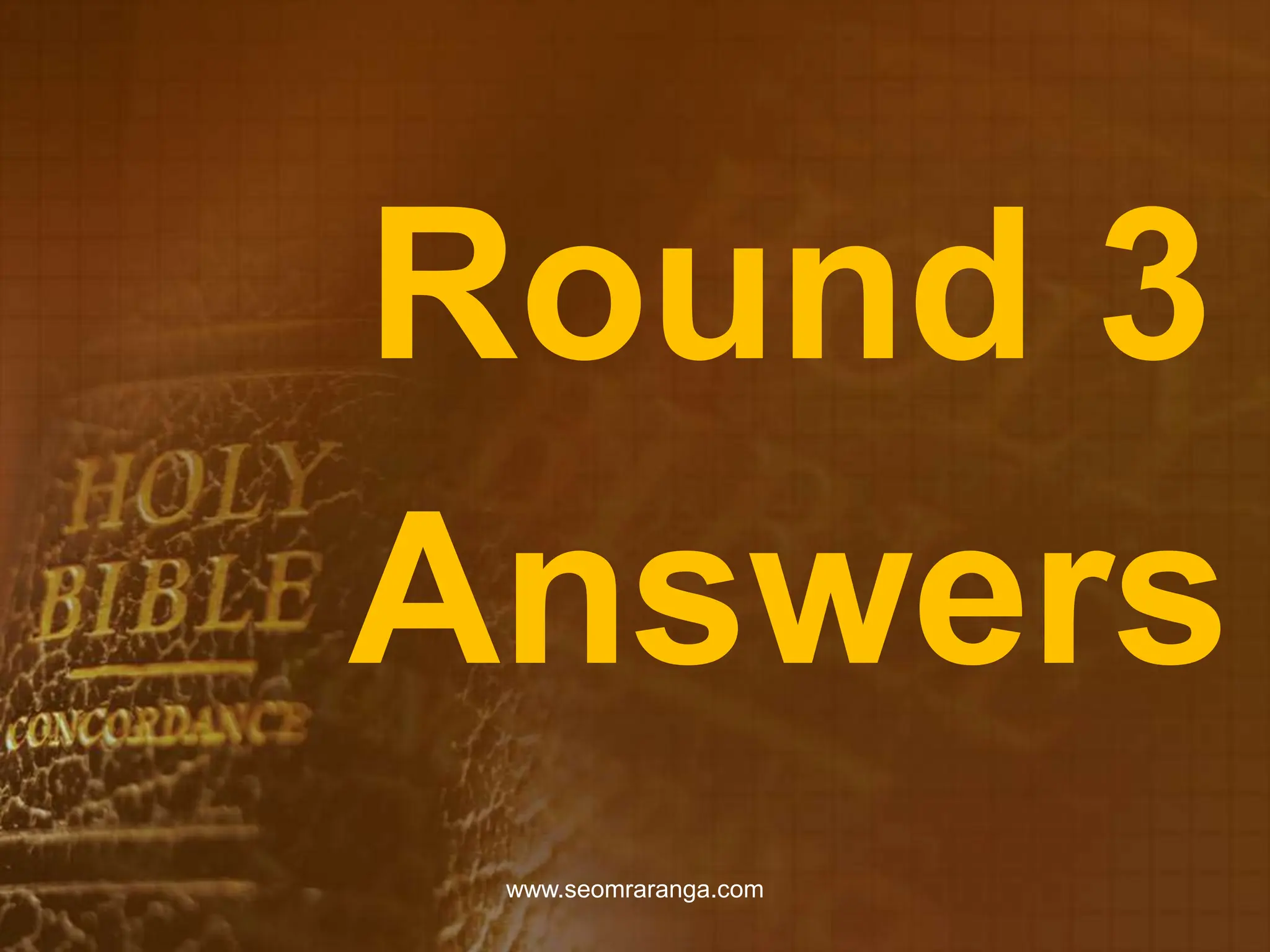 General Knowledge Bible Quiz. Good for Bible Study. | PPT