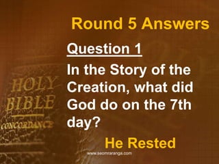 General Knowledge Bible Quiz. Good for Bible Study. | PPT