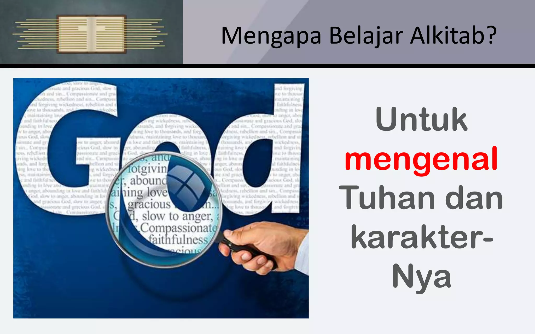 Mengapa Belajar Alkitab? | PDF