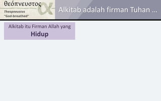 Mengapa Belajar Alkitab? | PDF