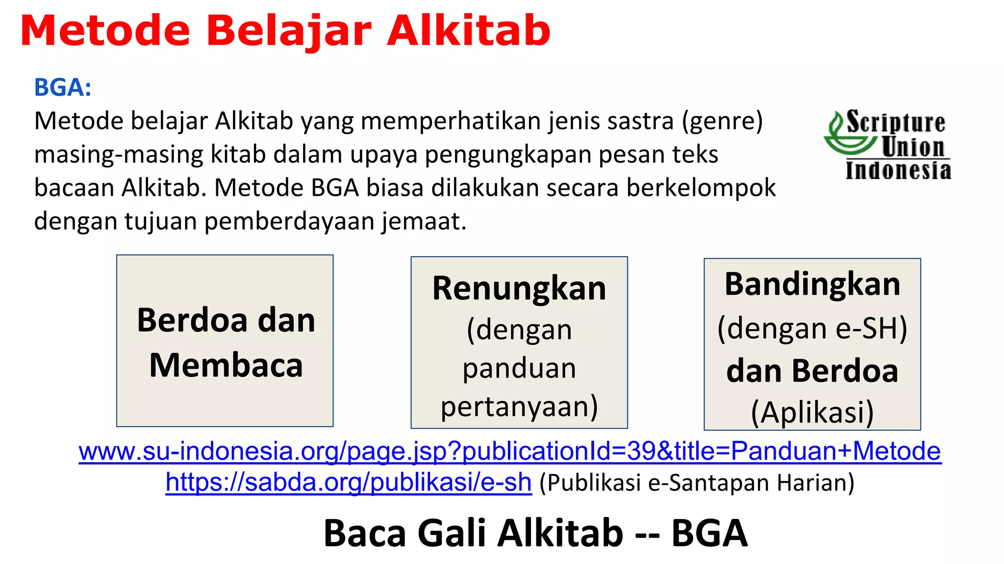 Metode-Metode Belajar Alkitab | PDF